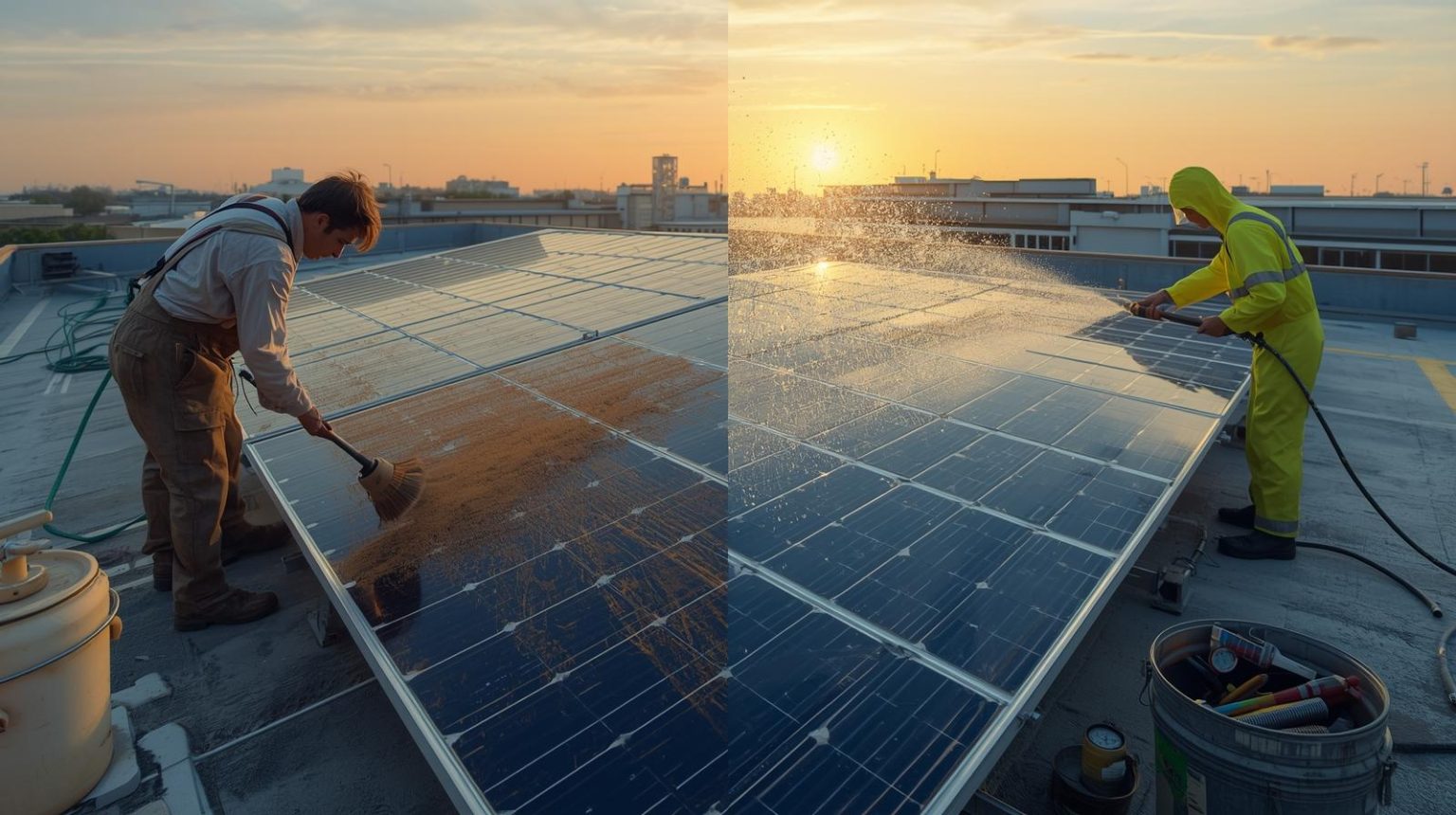 Comparing Dry and Wet Cleaning Methods for Solar Panels